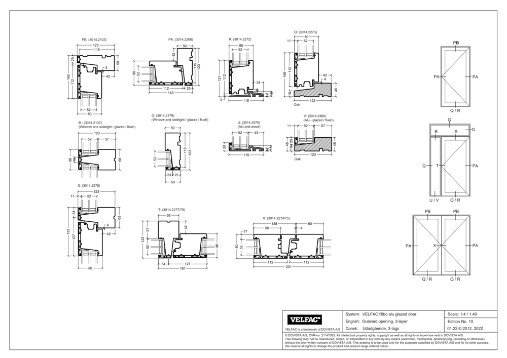 VELFAC Produktdatabase | Vinduer og døre